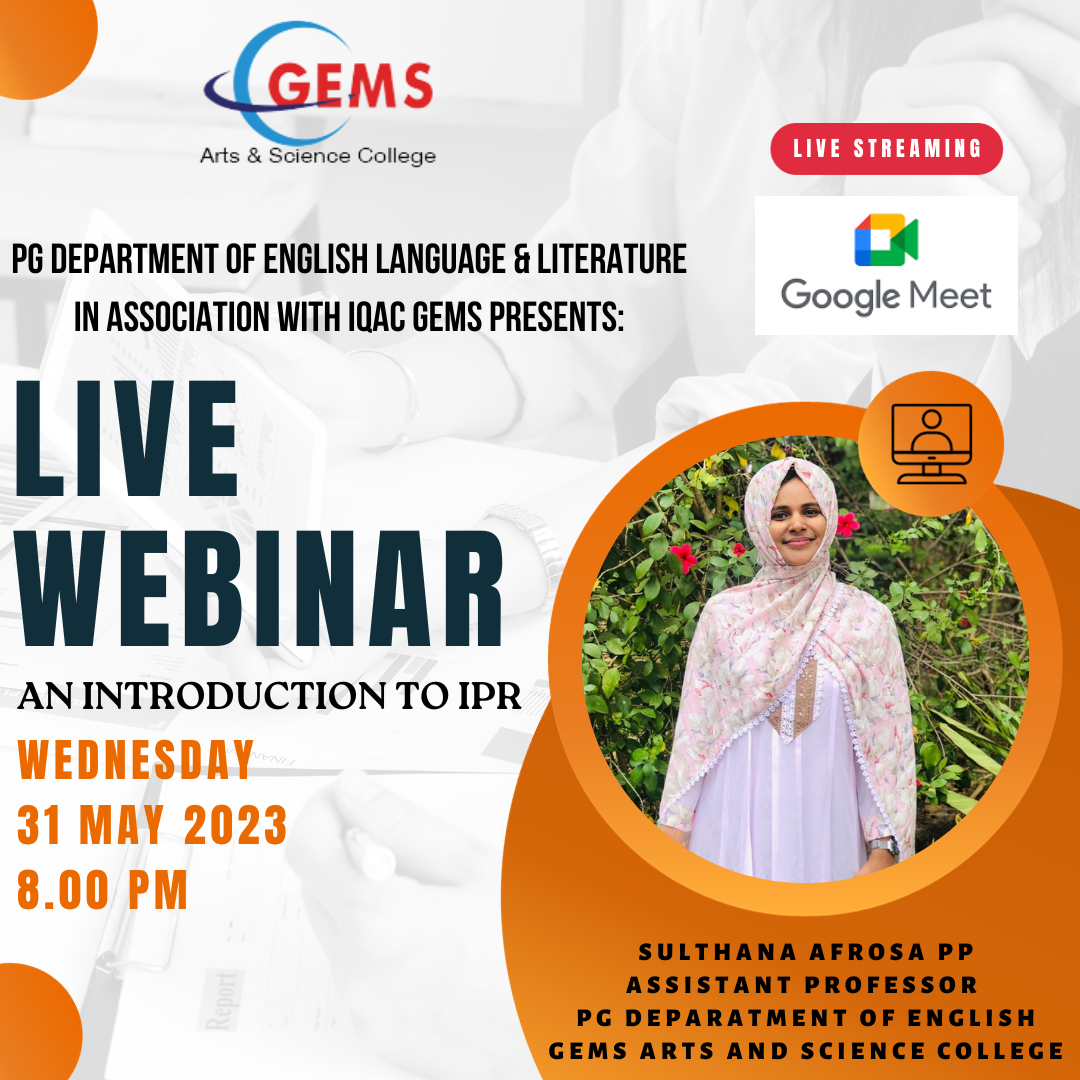 Live Webinar At Introduction To IPR | GemsCollege